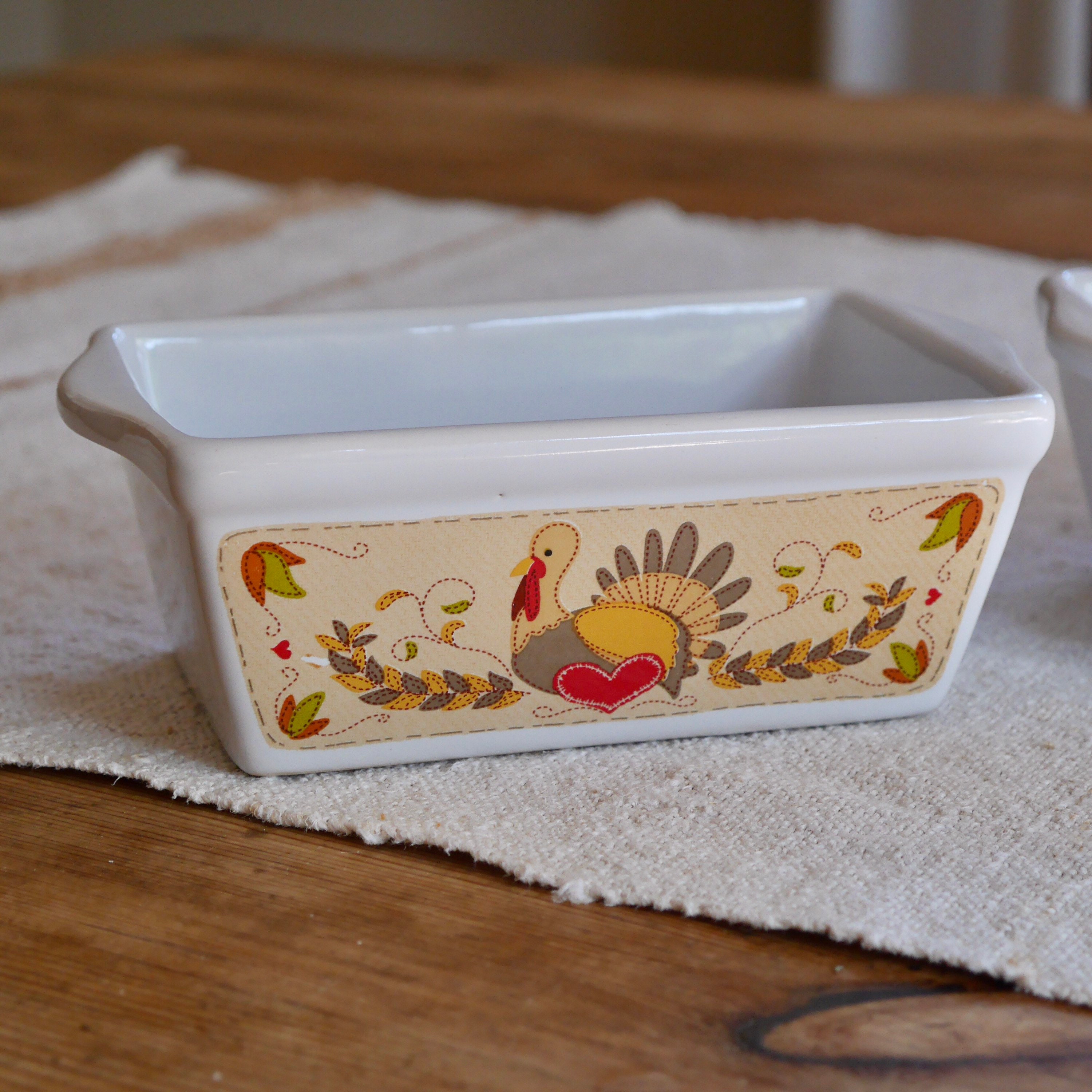 Two Mini Fall Loaf Pans Vintage Fall Mini Bread Pans | Etsy