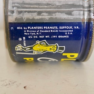 Vintage Planters Cocktail Peanuts Tin Can - Etsy