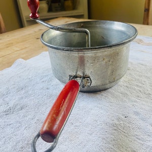 Vintage 1940's Foley Food Mill, Potato Masher With Red Wood Handle and ...