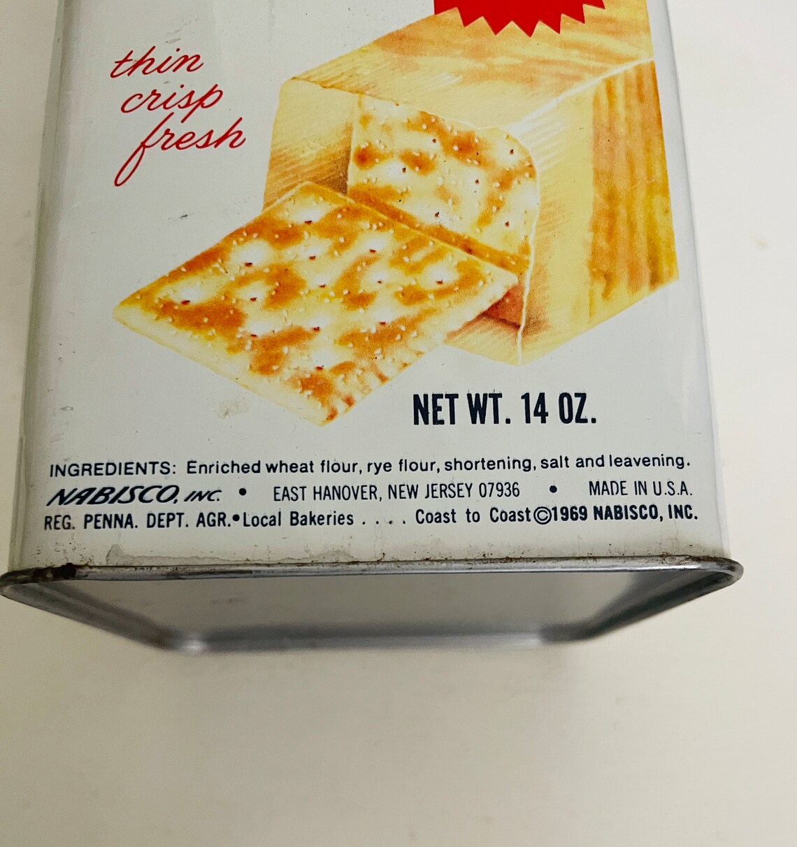 Vintage Nabisco Premium Saltine Crackers Tin Canister Can Box - Etsy