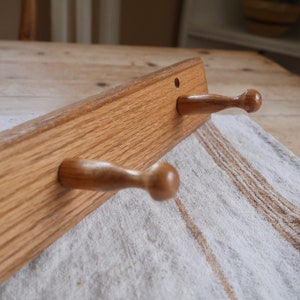 Vintage Wood Peg Rack / Solid Wood Peg Rack - Etsy