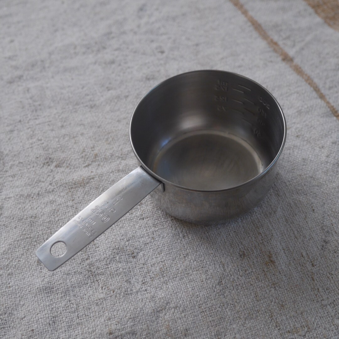 Stainless Steel One Cup Measuring Cup Hong Kong / Vintage One Cup, 250 ...