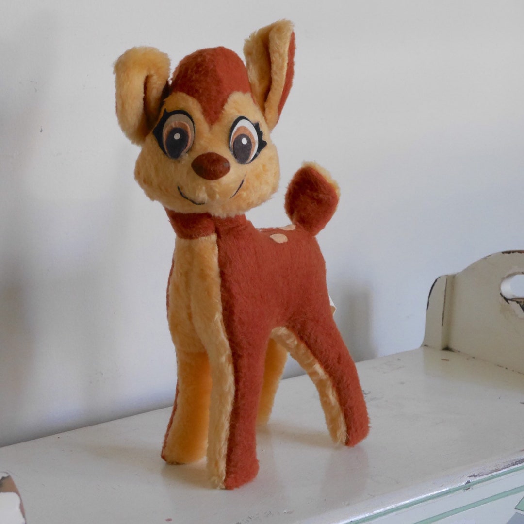 Vintage Bambi Stuffed Animal, Plush by Walt Disney Productions ...