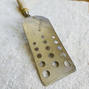 Vintage Expandable Triple Blade Spatula Stainless Steel Wood Handle ...