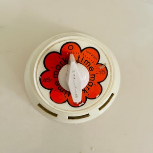 Vintage Time Mark Orange Kitchen Timer / Vintage Orange Kitchen Timer ...
