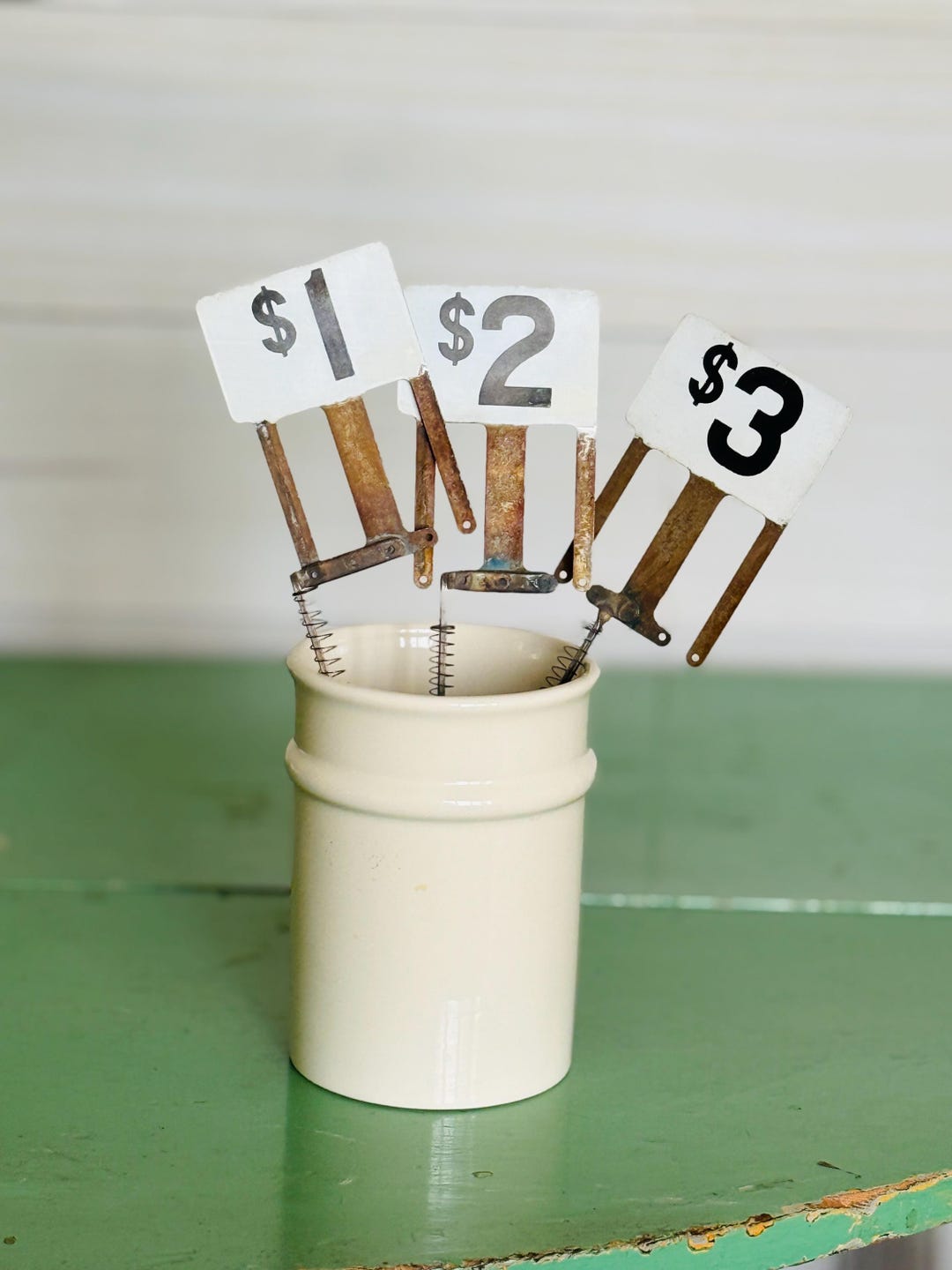 Rare Antique Cash Register Flags, Vintage Numbers, Three Vintage ...