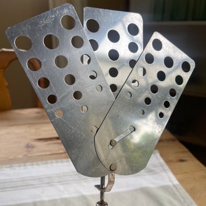 Vintage Expandable Triple Blade Spatula Stainless Steel Wood Handle ...