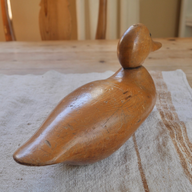 Vintage Carved Wood Duck Decoy, Rustic Home Decor - Etsy