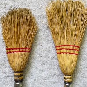 Authentic Vintage Hand Whisk With Red Stitching / Whisk Broom With Red ...