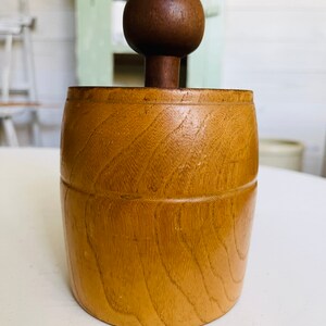 Large Vintage Wood Butter Press / Wood Butter Mold / Primitive Antique ...