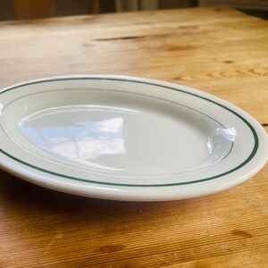 Vintage Buffalo China Platter With Green Edge Trim - Etsy