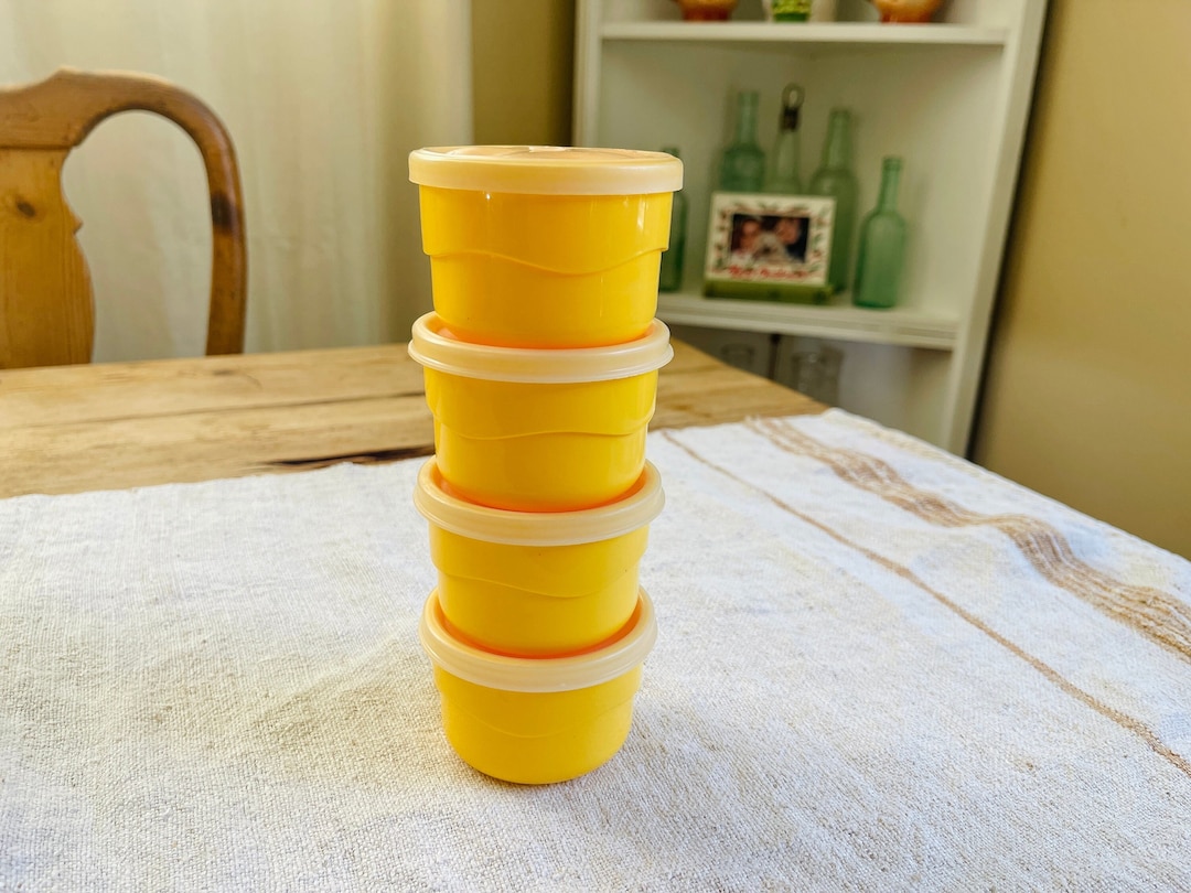 Tupperware Mini Snack Cups Set of Four 2547-A6, Tupperware Stackable ...