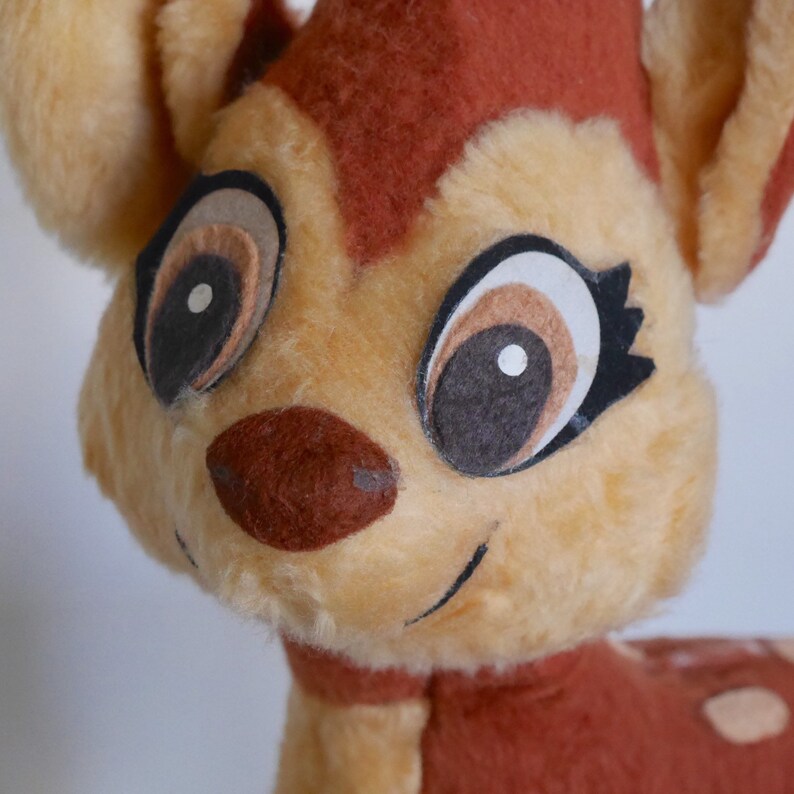 Vintage Bambi Stuffed Animal, Plush by Walt Disney Productions ...