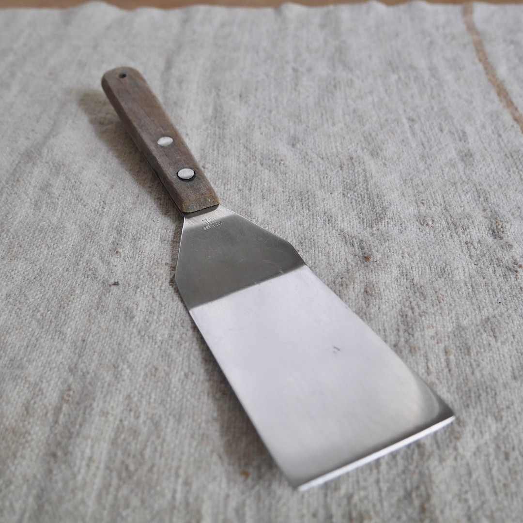 Authentic Vintage Stainless Steel Japan Spatula With Wood Handle - Etsy