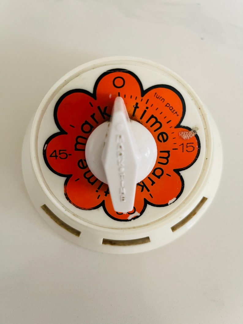 Vintage Time Mark Orange Kitchen Timer / Vintage Orange - Etsy