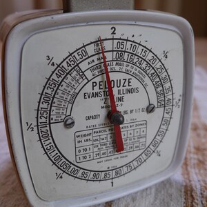 Vintage 1955 PELOUZE Postal Scale Model Z-2 / Vintage Postal Scale ...