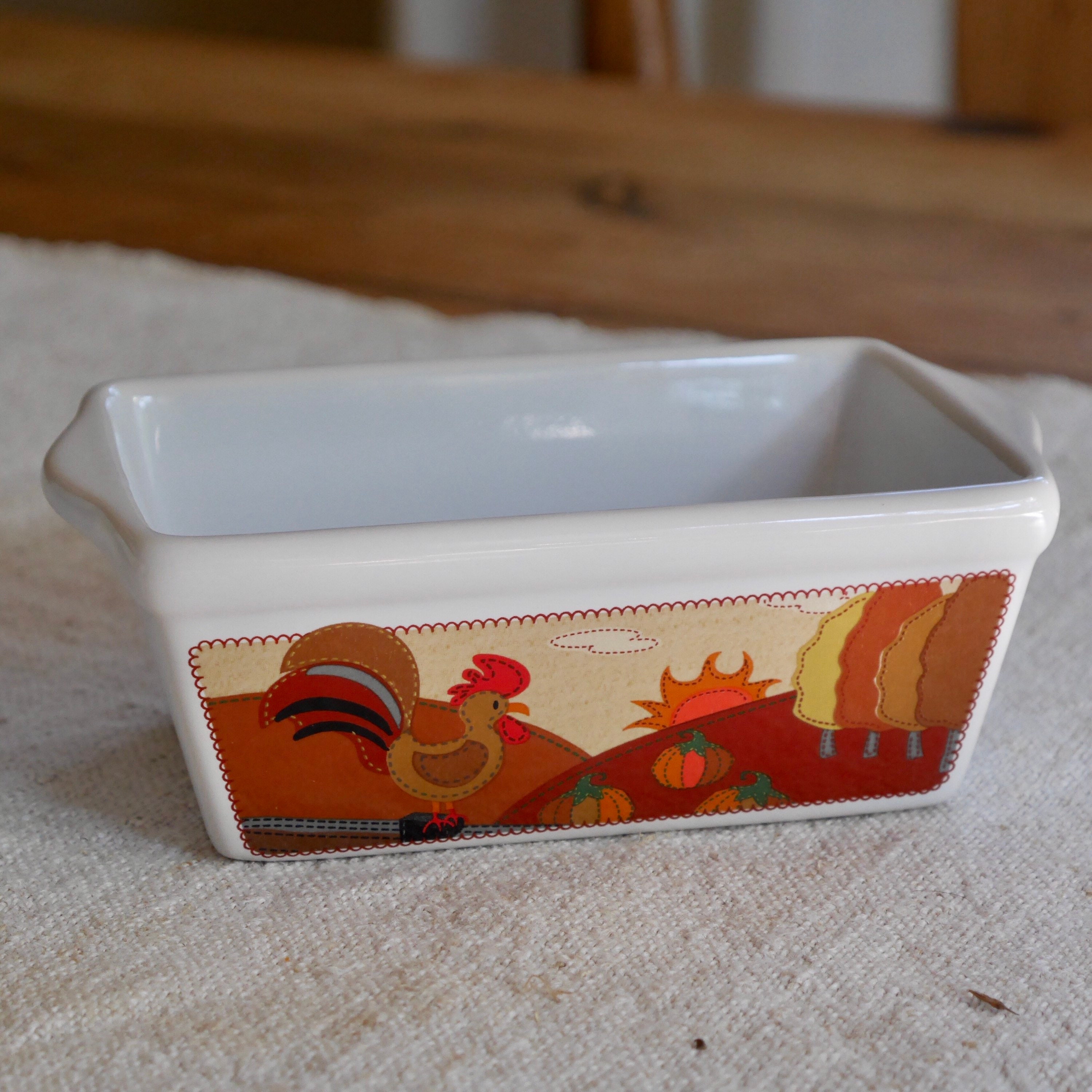 Two Mini Fall Loaf Pans Vintage Fall Mini Bread Pans | Etsy