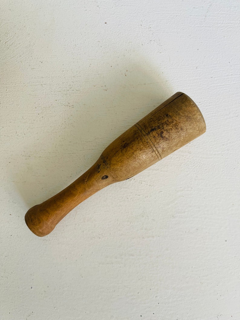 Antique Primitive Wood Mortar and Pestle - Etsy