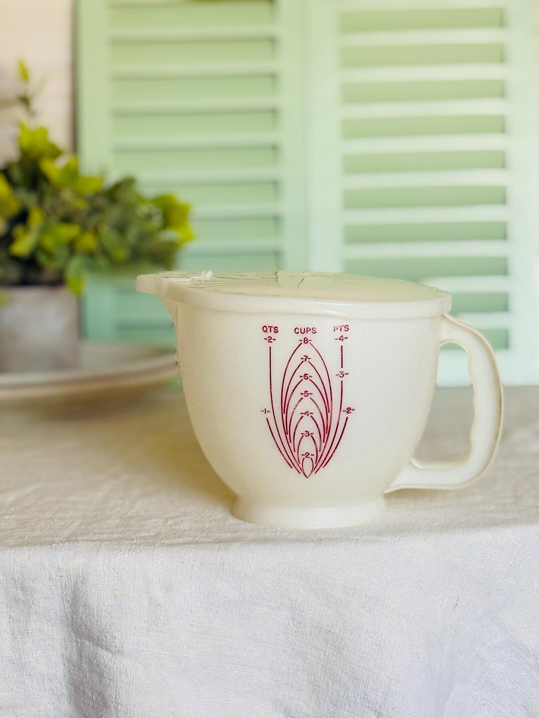 Vintage Tupperware 8 Cup Mix N Store Measuring Pitcher With Lid ...