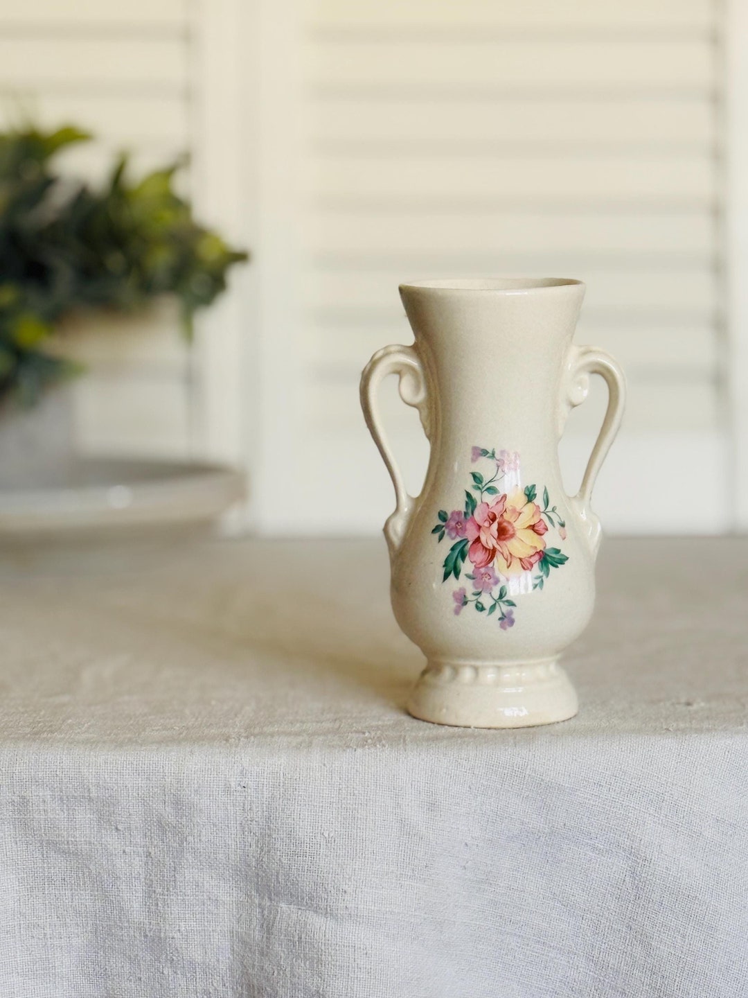 Royal Copley Floral Vase, Vintage Pottery Vase, Royal Copley Vase - Etsy