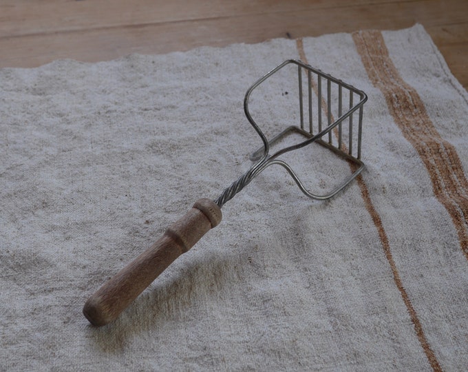 Authentic Vintage Wood Potato Masher / Primitive Masher With Wood ...