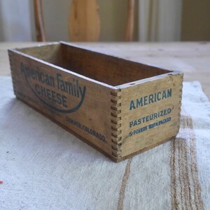 Large American Family Cheese Wood Box 5 Lbs With Green - Etsy