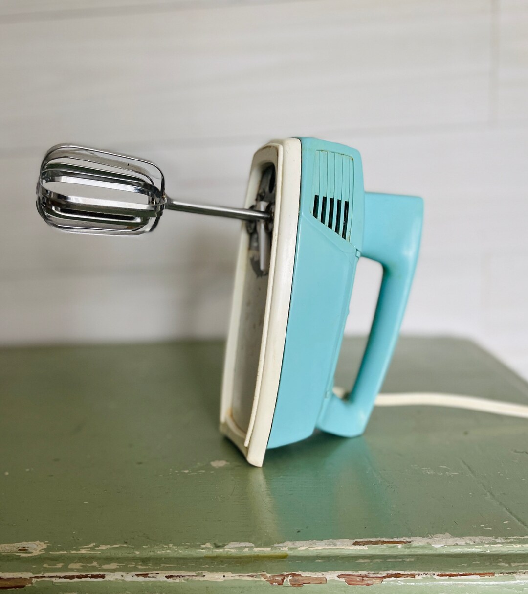 General Electric Turquoise Mixer Blender / Vintage GE Model 16M17 Hand ...