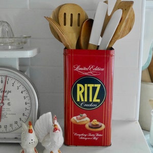 Ritz Cracker Vintage Can / Limited Edition Ritz Crackers Can / Nabisco ...