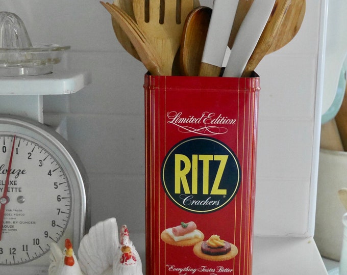 Ritz Cracker Vintage Can / Limited Edition Ritz Crackers Can / Nabisco ...
