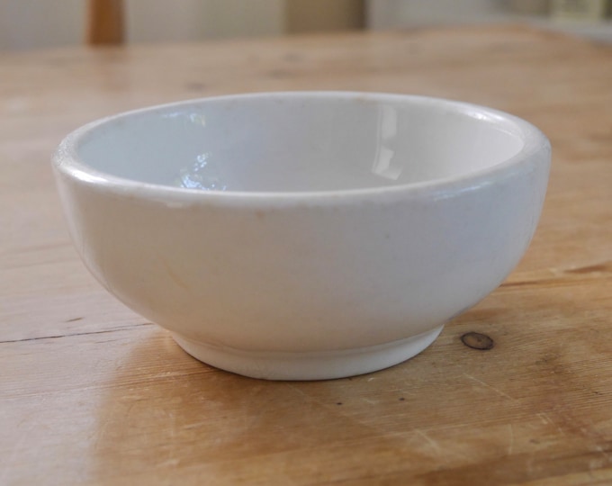 Vintage White Chunky Ironstone Bowl by TEPCO USA - Etsy