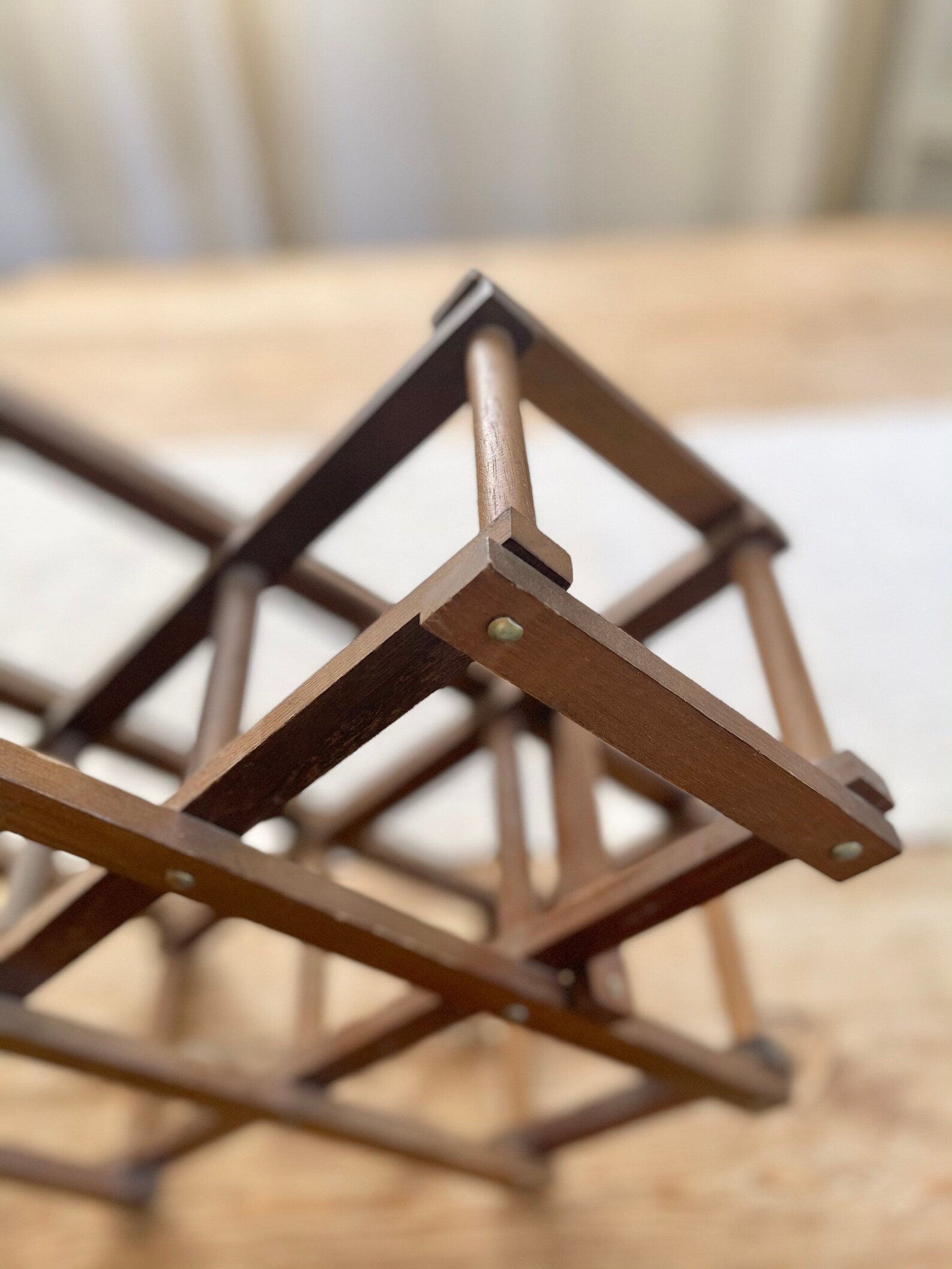 Vintage Expandable Accordion Wood Wine Rack / Wood Wine Rack | Etsy