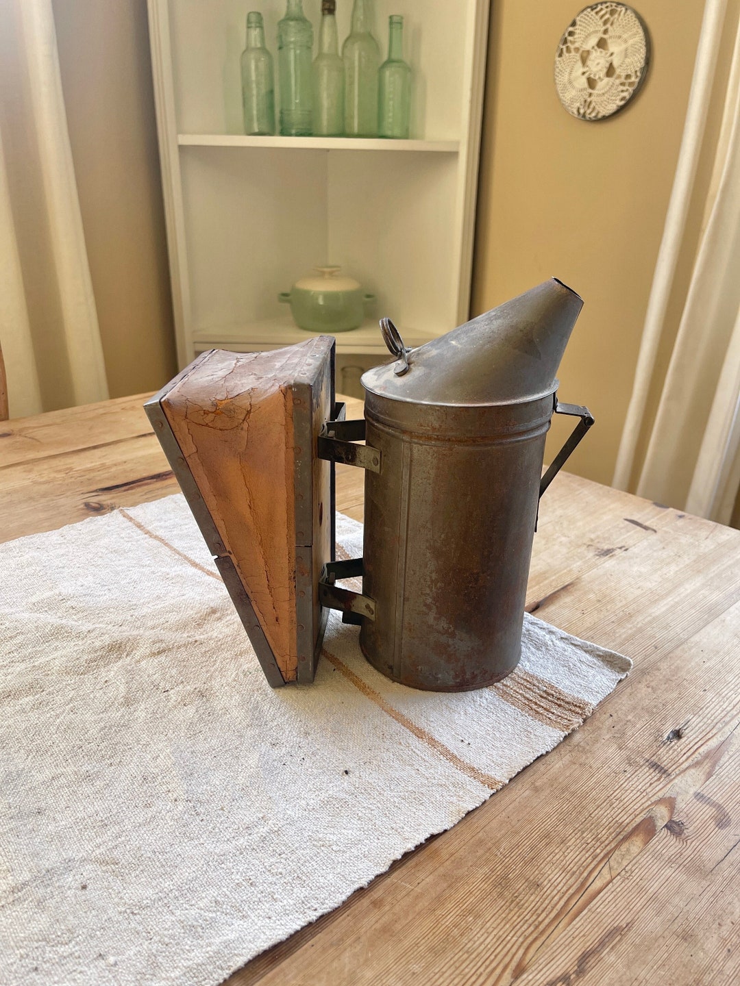 Primitive Bee Smoker, Vintage Jones Bee Keepers Smoker, Antique Bee ...