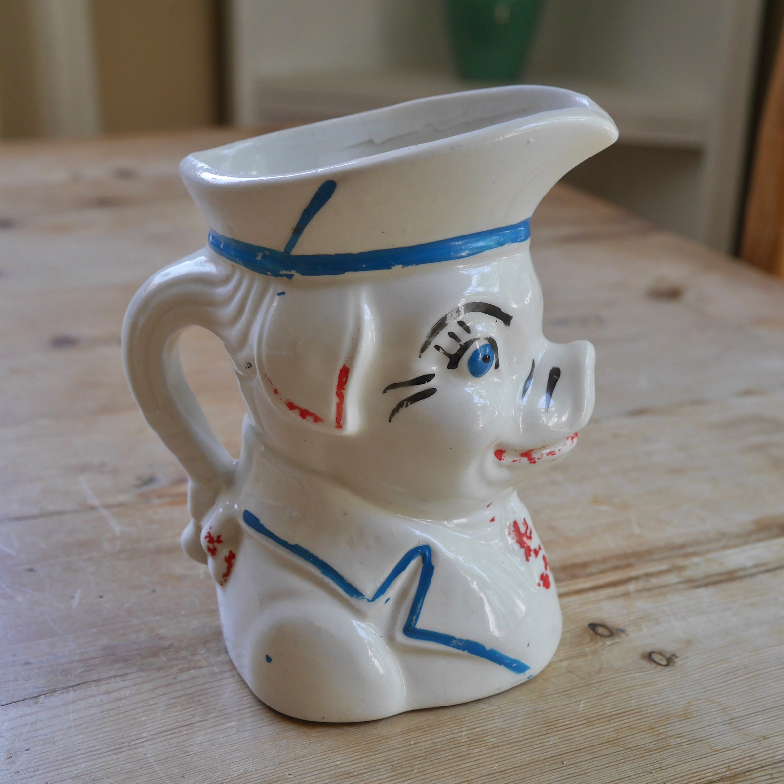 Vintage Shawnee Ceramic Pig Pitcher - Etsy