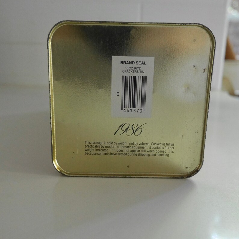 Ritz Cracker Vintage Can / Limited Edition Ritz Crackers Can / | Etsy