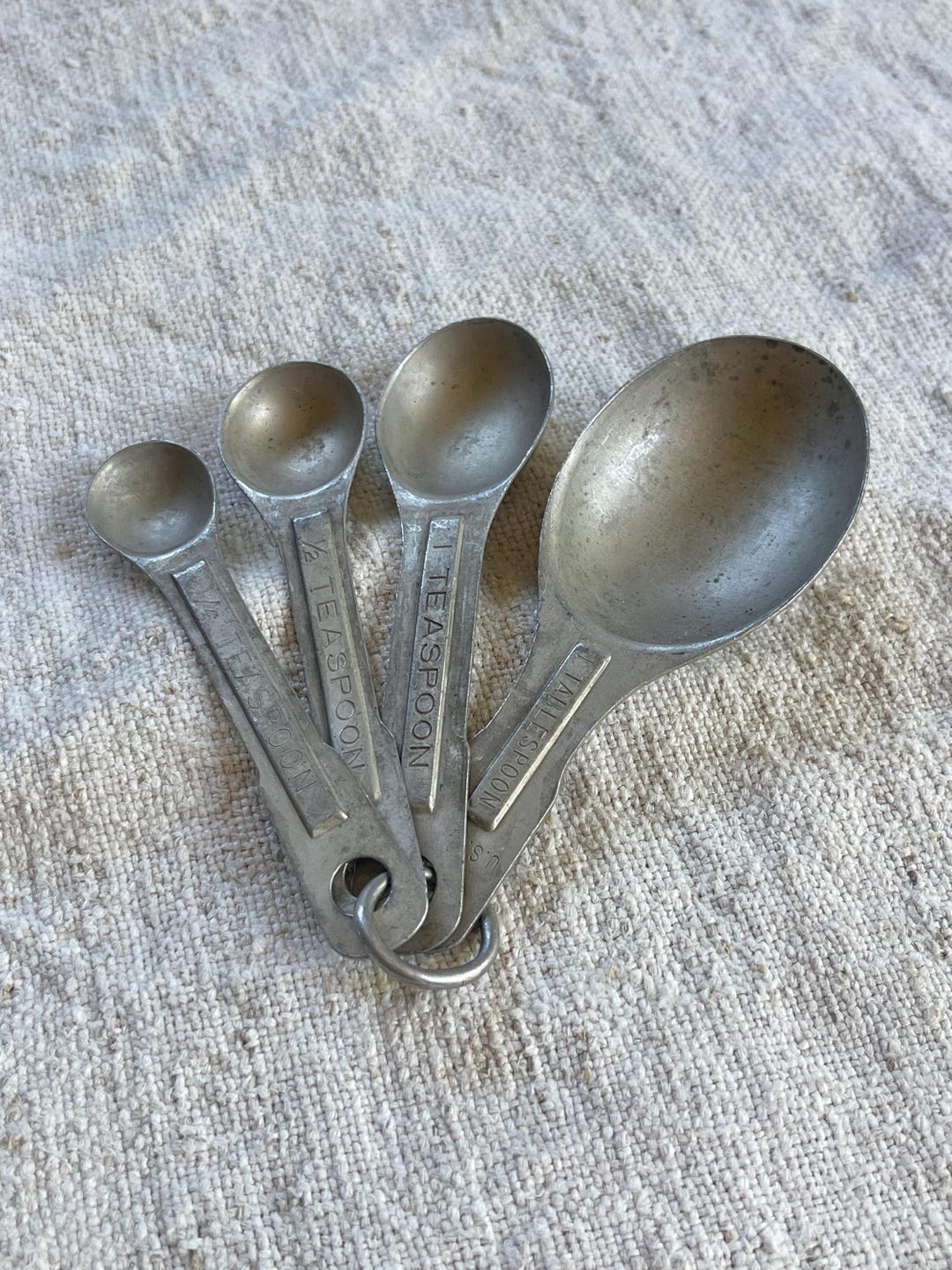 Authentic Vintage US STD Measuring Spoons / Aluminum Vintage Measuring ...