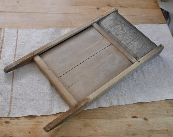 Antique Glass Washboard 18 Inch - Etsy