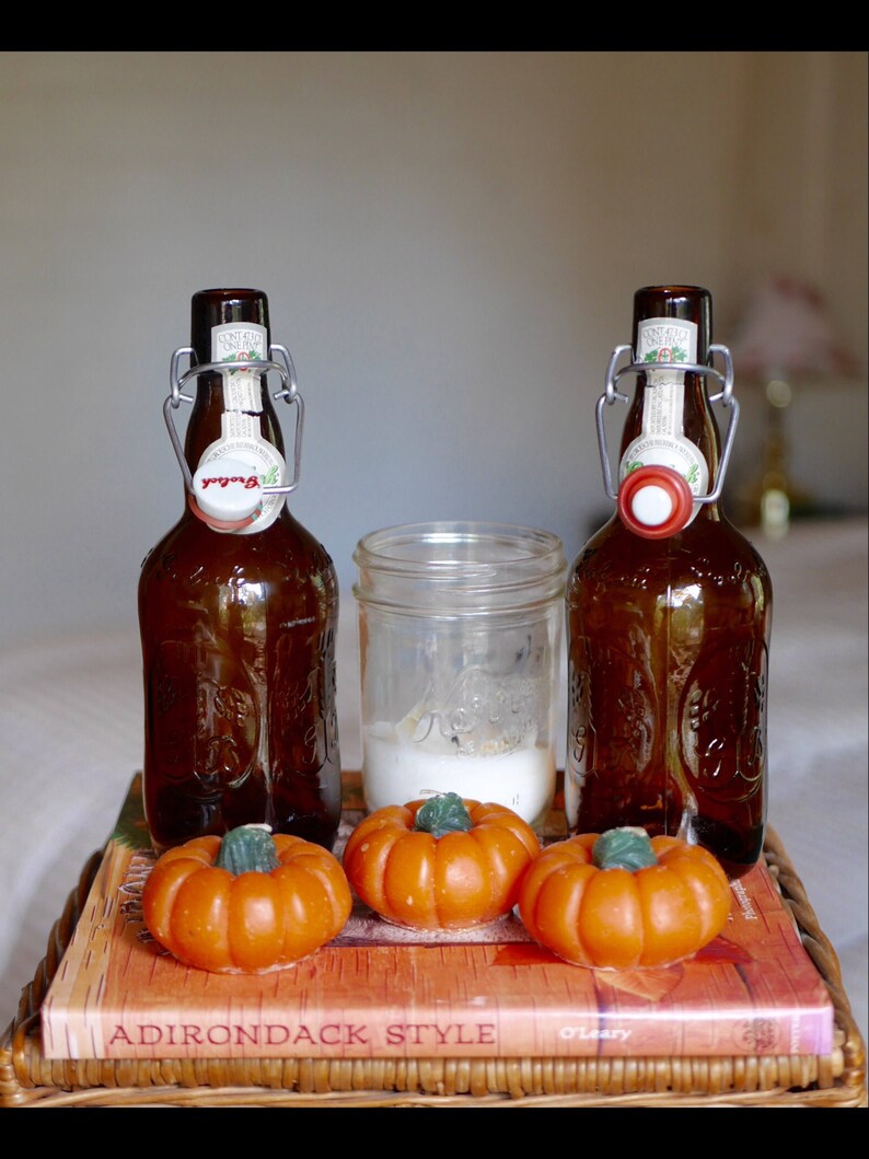 Two Vintage Grolsch Amber Glass Beer Bottles - Etsy