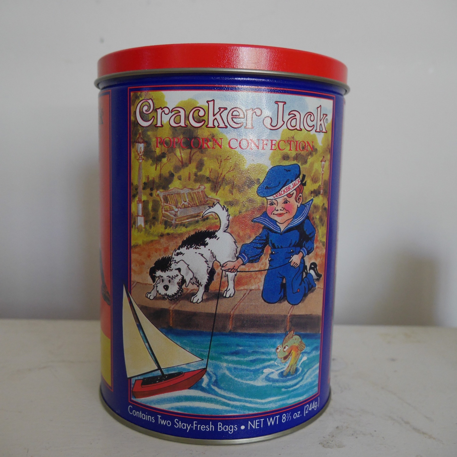 Cracker Jack Limited Edition Tin Can Popcorn Tin Can 1992 - Etsy