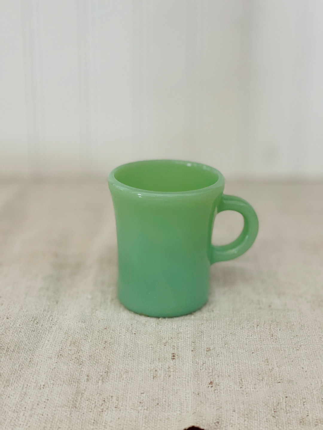 Authentic Jadeite Green "c Handle" Coffee Mug Cup, Fire King Oven Glass ...