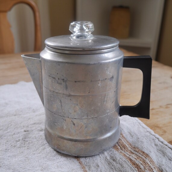Vintage COMET Aluminum Percolator Coffee Pot / Stovetop - Etsy