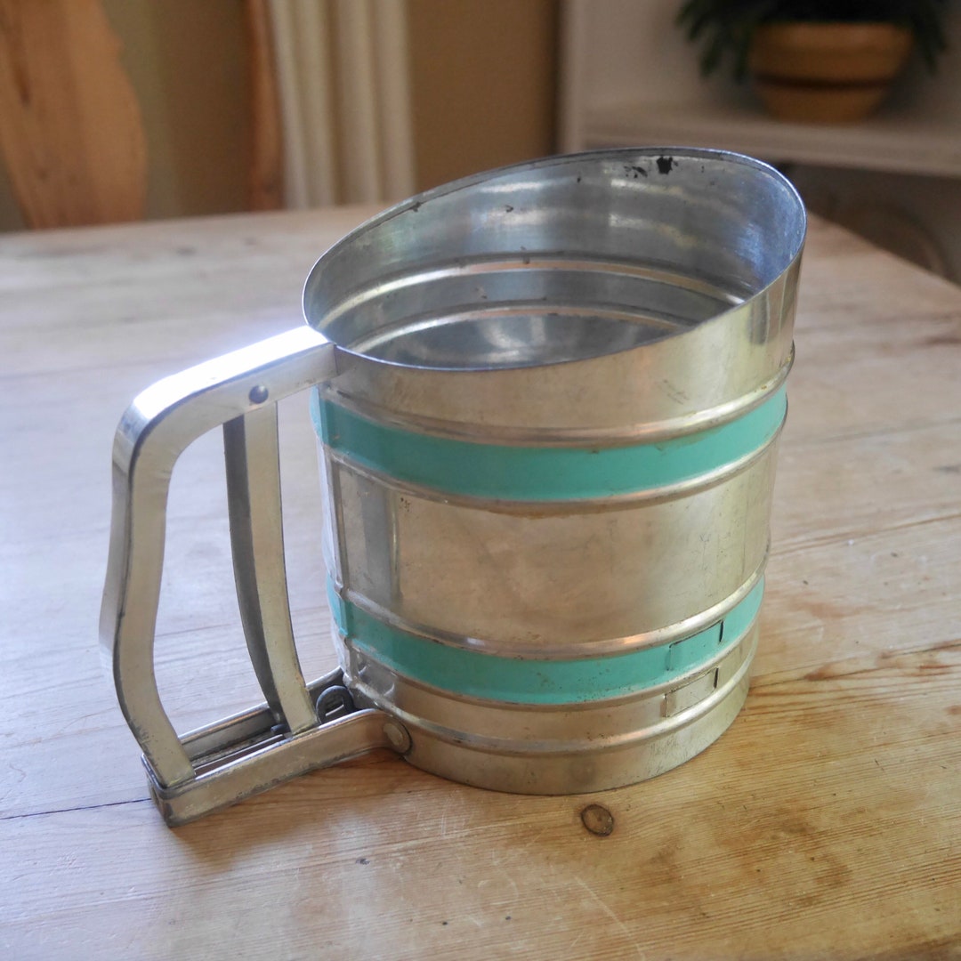Sift Chine Triple Screen Flour Sifter by Foley, Vintage Silver and ...