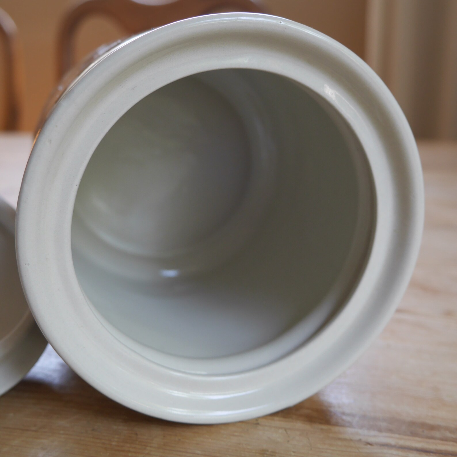 Vintage Gibson Housewares China Canister or Crock With Lid / - Etsy