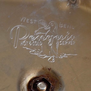 Antique Penguin Ice Bucket by West Bend Company / Vintage Hot and Cold ...