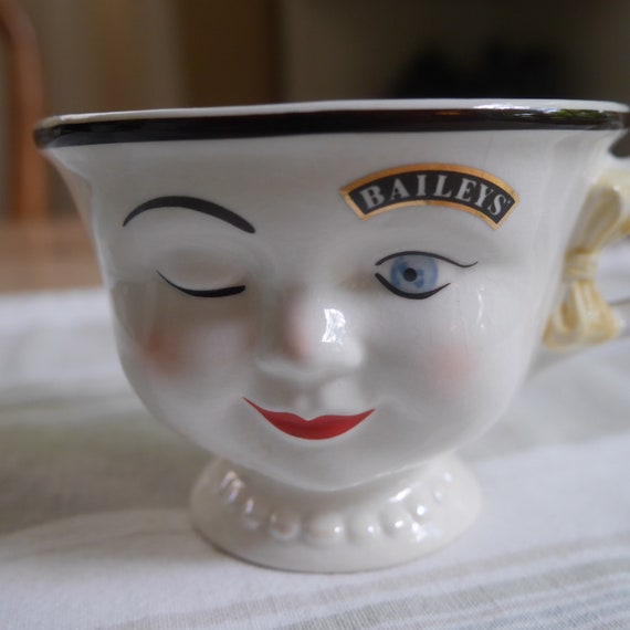 Vintage Limited Edition Yum Baileys Cup Winking Face Drink & Barware ...