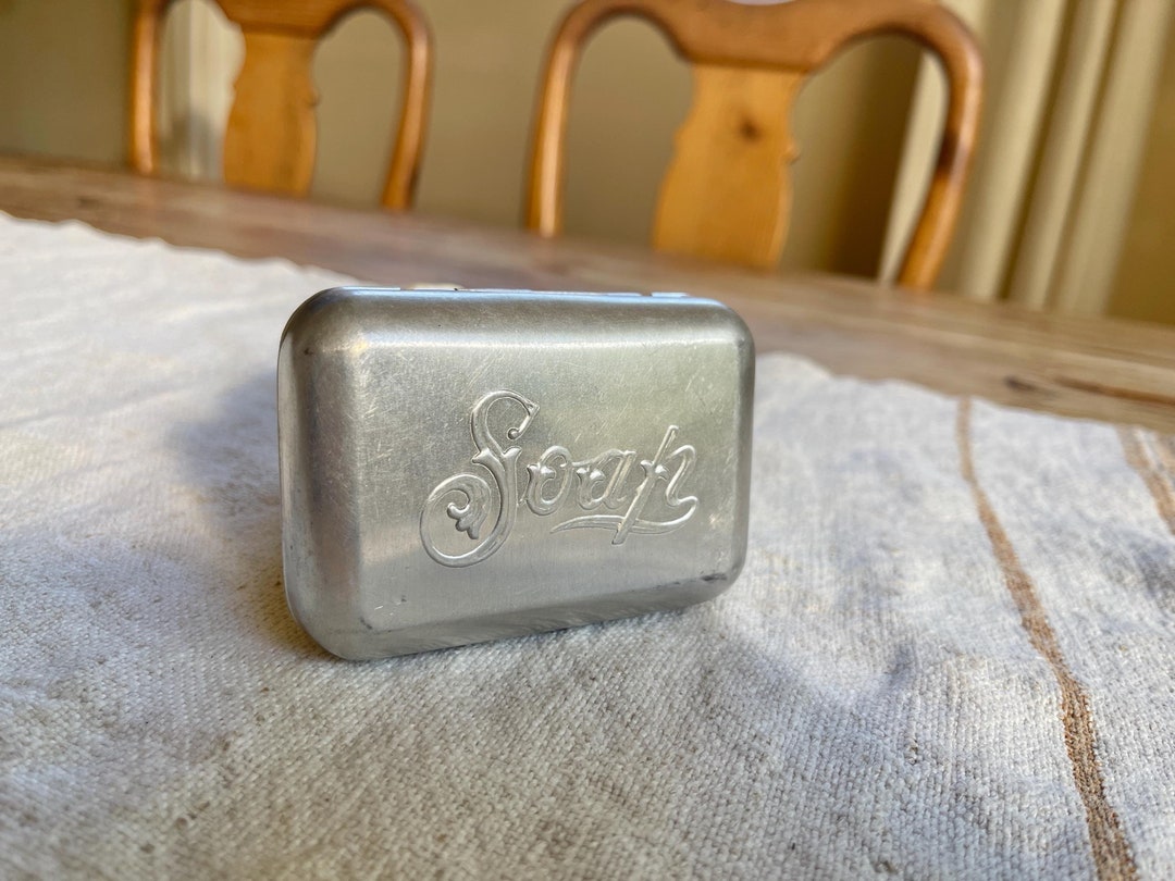 Vintage Aluminum Soap Dish Hong Kong, Tin Soap Container With Lid - Etsy