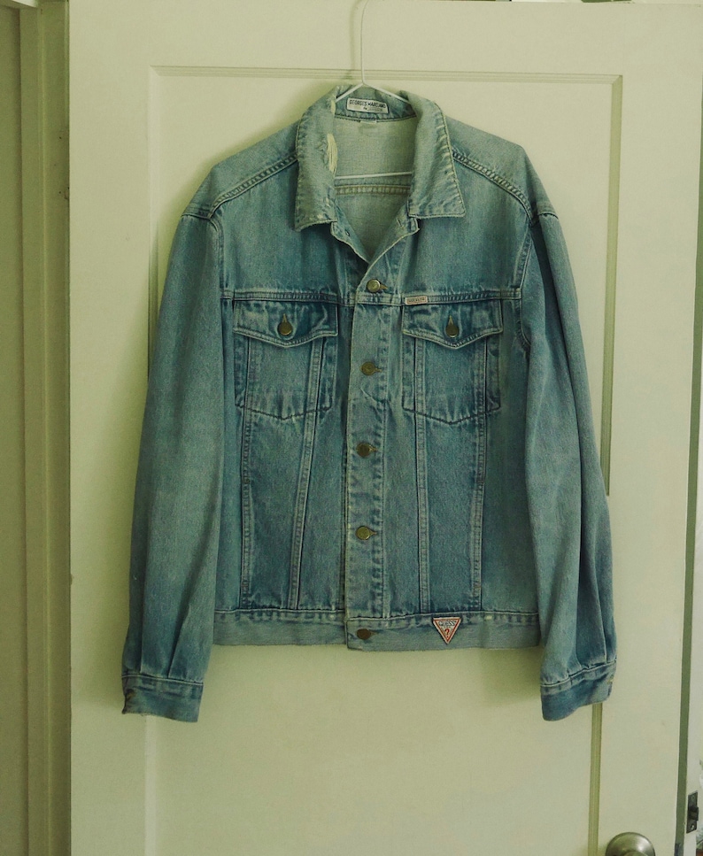 Rare Vintage Mens Guess XL Jean Jacket / Georges Marciano for | Etsy
