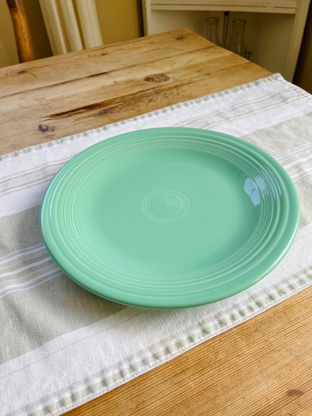 Vintage Fiestaware Green 10dinner Plate - Etsy