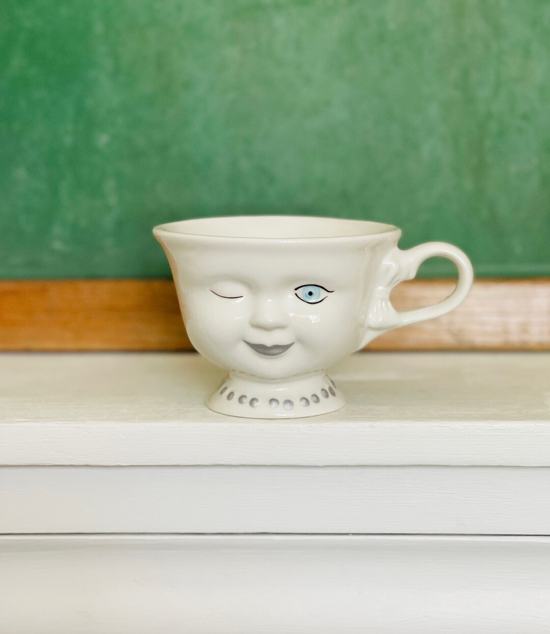 Baileys Cup With Winking Eye Curious Winking Lady Design - by Helen ...