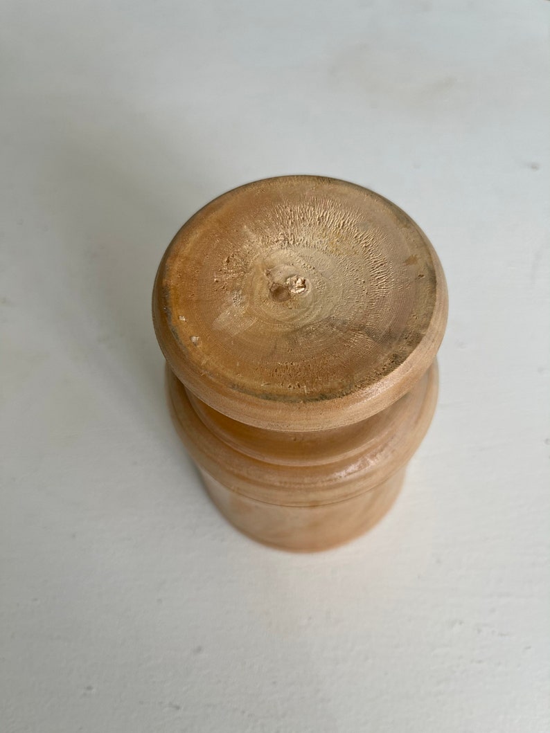 Vintage Primitive Wood Mortar and Pestle - Etsy