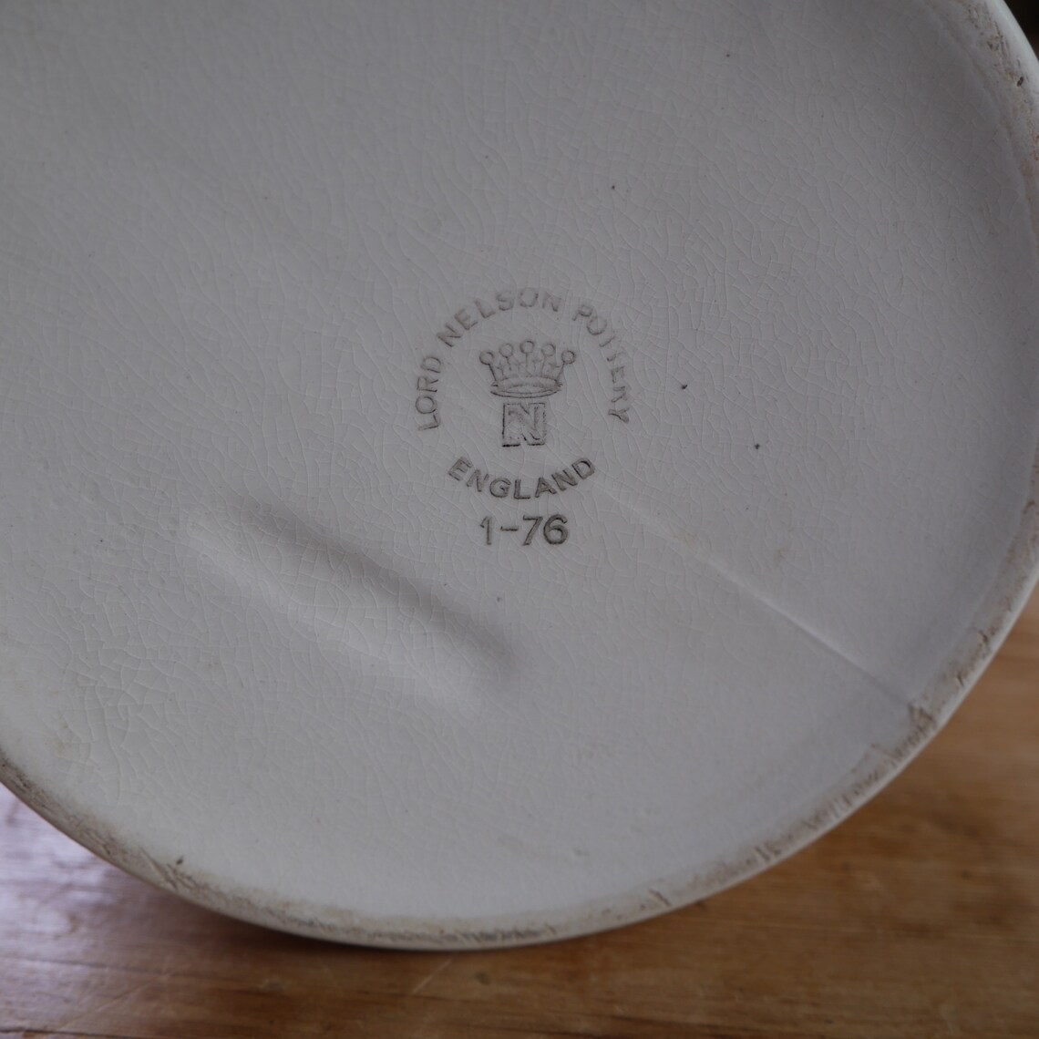 Vintage Lord Nelson Pottery White Banded Ceramic 2 Pint Milk - Etsy